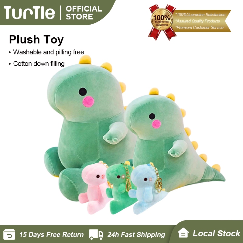 TURTLE Blushing Dinosaur Stuffed Toy Soft Toy Plushie Dinosaur Keychain ...