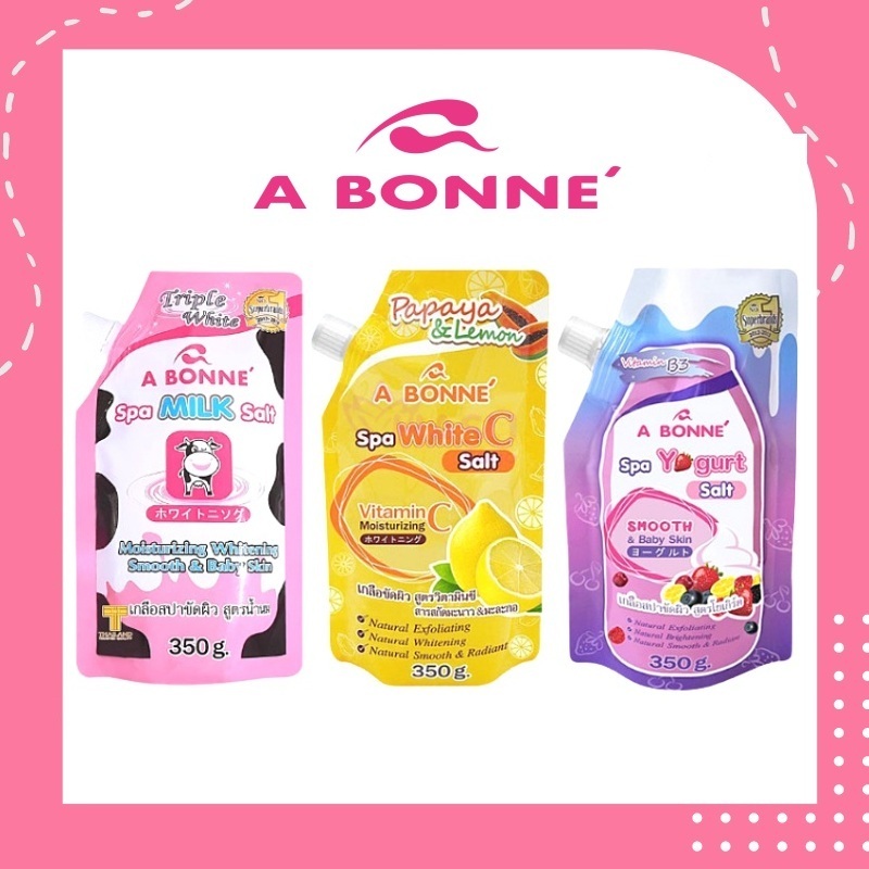 [Authentic] A BONNE Spa Salt Moisturizing Whitening Body Scrub [350g ...