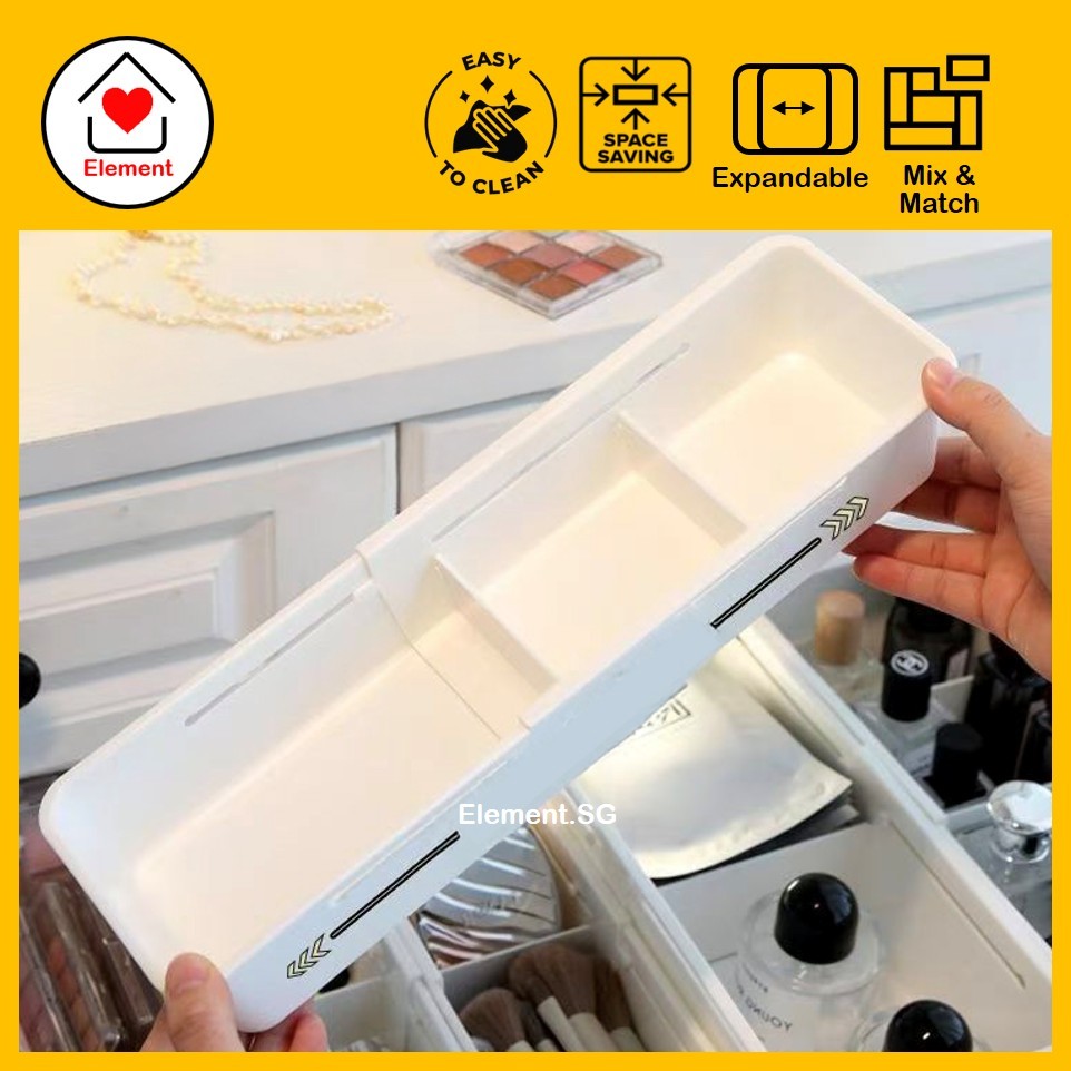 [SG Seller] Extendable Storage Box | Drawer Tray Retractable Holder ...