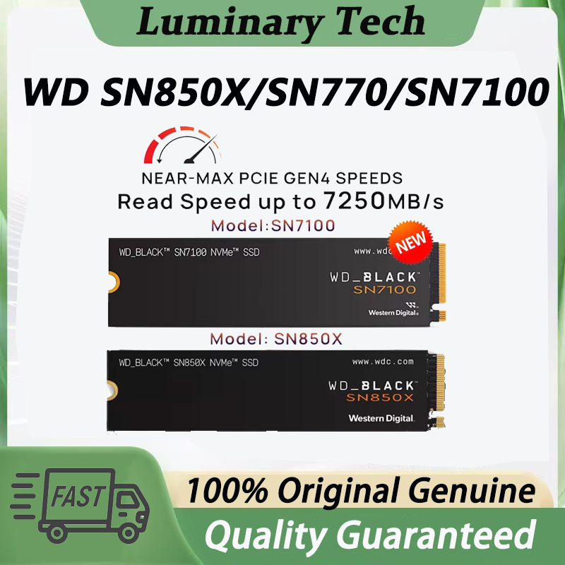 WD Black SN850X/SN770 SSD/SN7100 Western Digital SSD 1TB 2T M.2 2280 ...
