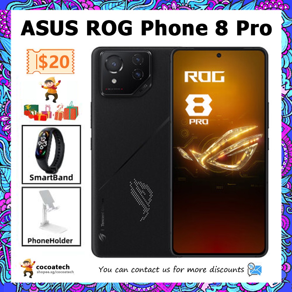 [2024] ASUS ROG Phone 8 Pro / ASUS ROG 8 Snapdragon 8 Gen 3 5G Gaming Phone | Shopee Singapore