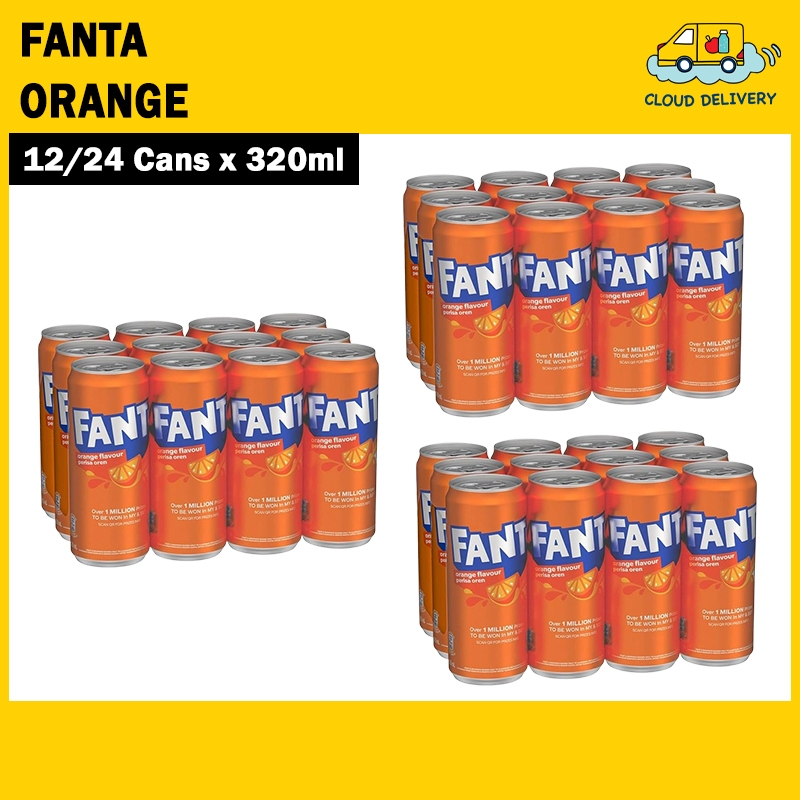 Fanta Orange Can Drink (12 x 320ml / 24 x 320ml) | Shopee Singapore