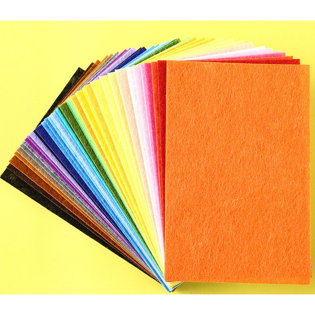 Felt Sheet A4 Assorted Colour Pack of 10,20,40Pcs | Shopee Singapore