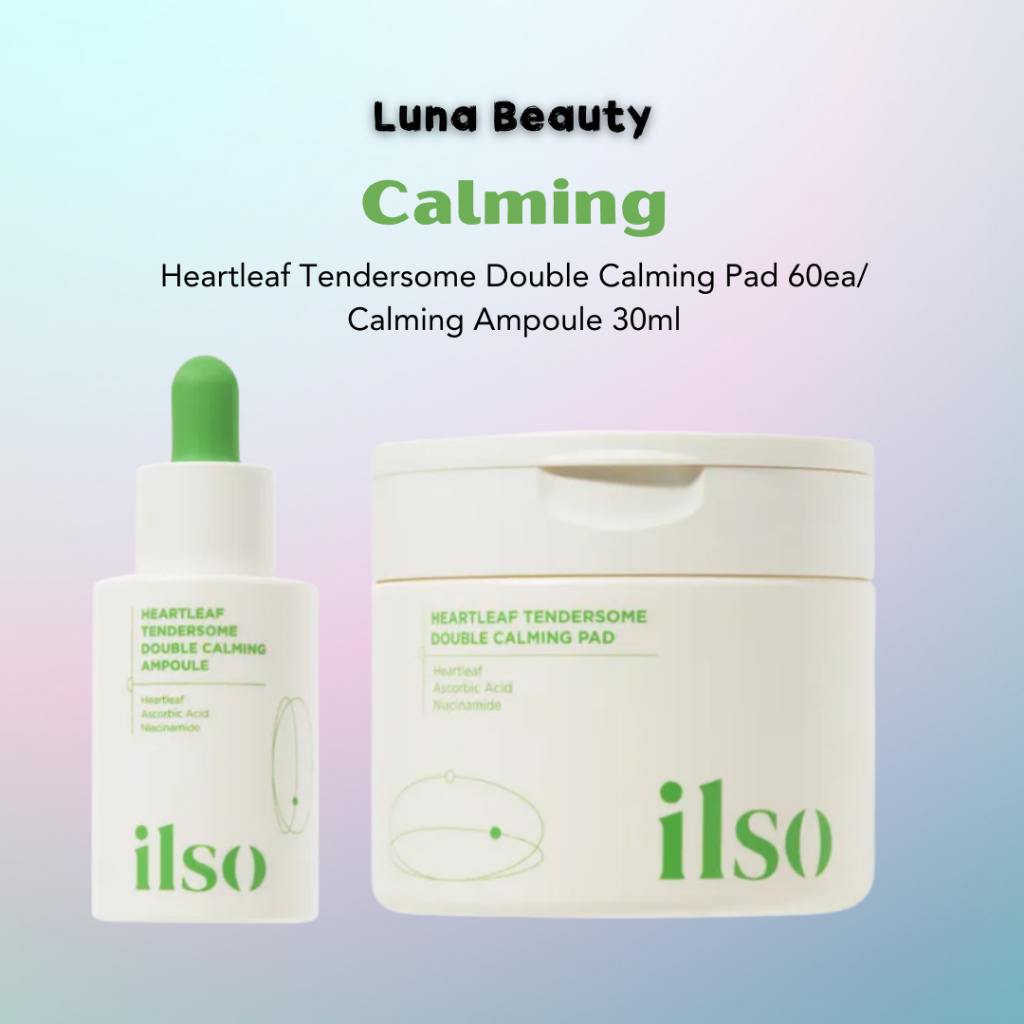 [Ilso] Heartleaf Tendersome Double Calming Pad 60ea/ Calming Ampoule ...