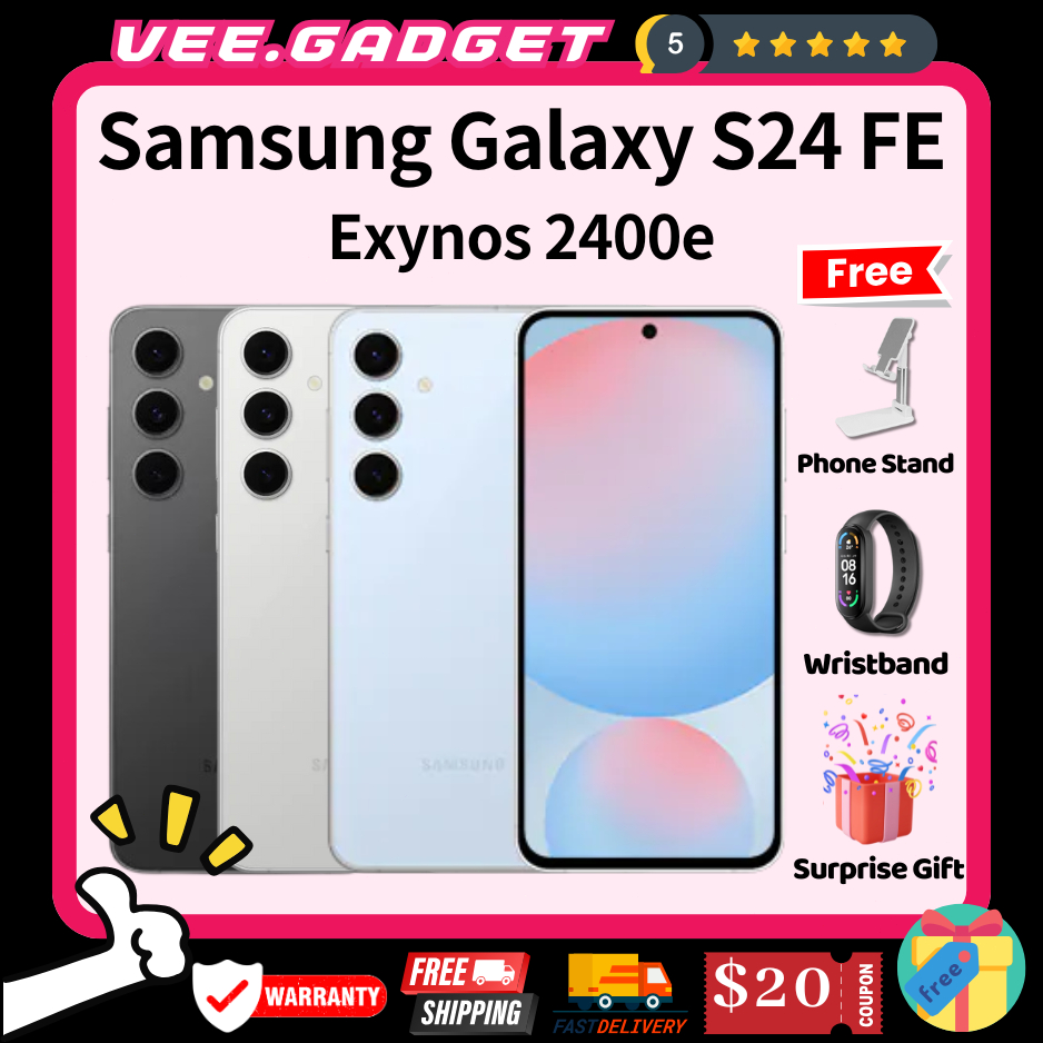 [NEW] Samsung Galaxy S24 FE Exynos 2400e Dynamic AMOLED 2X, 120Hz 4700 ...