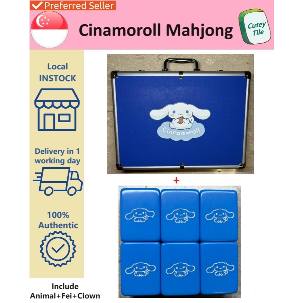 🔥SG Set🔥Limited Edition HelloKitty/ Doraemon/ Pikachu/ Minion Mahjong ...