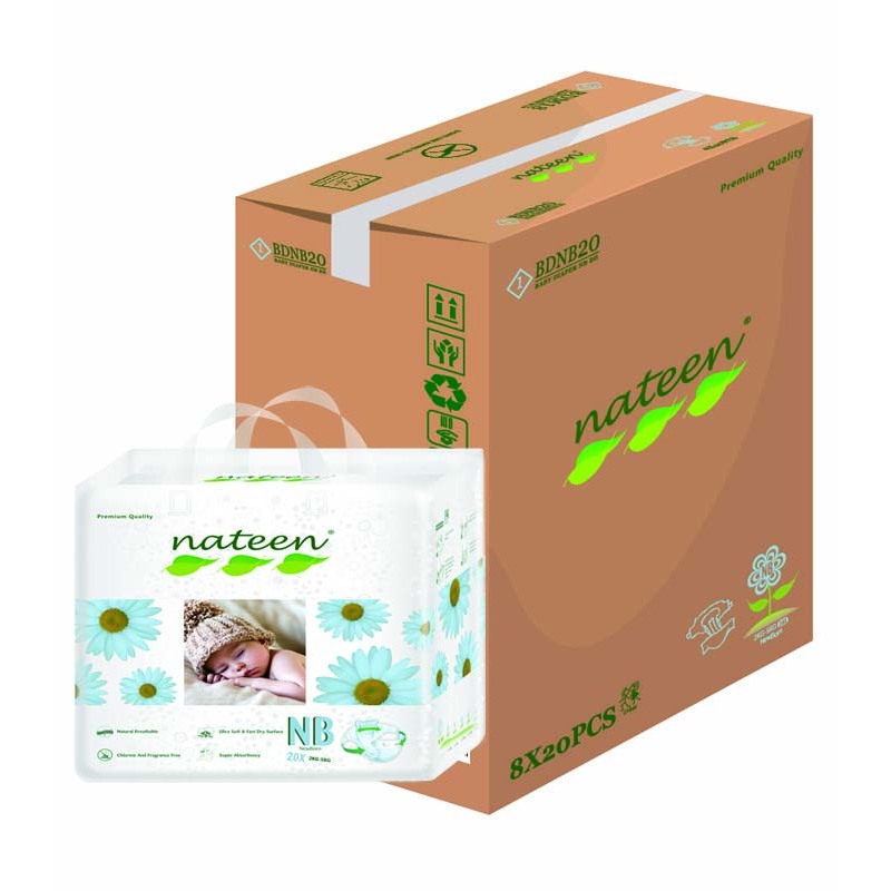 Nateen Carton Box Baby Tape Diapers Ultra Softess Fast Dry Surface ...