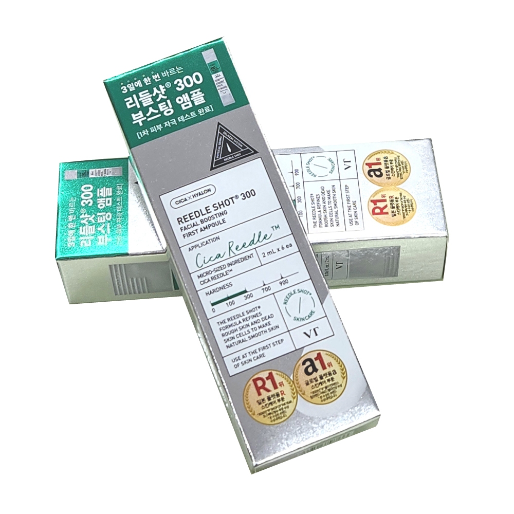 [korea] VT Riddle Shot 300 Facial Boosting First Ampoule 2 ml × 6 ...