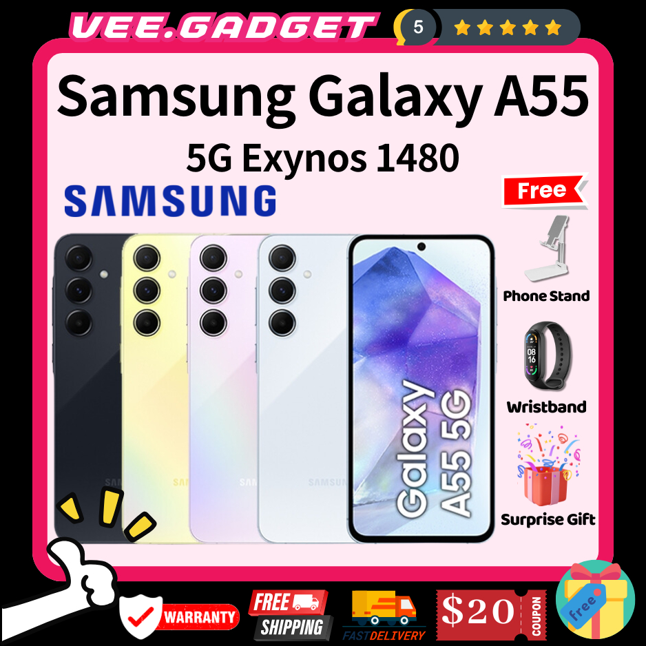 【NEW ESIM】Samsung Galaxy A55 5G Exynos 1480 Super AMOLED Hybrid Dual ...