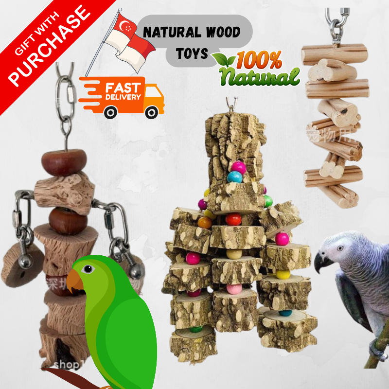 🔥SG Seller🔥 NATURALWOOD PARROT FUN FORAGE TOY | Shopee Singapore