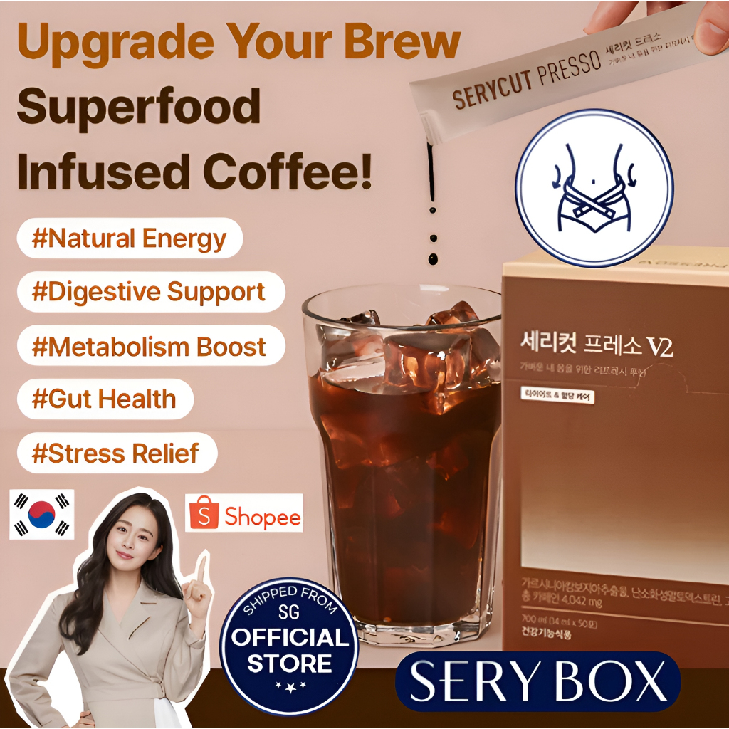 SERYBOX SERYCUT PRESSO V2 [SLIMMING DIET COFFEE] 50 SACHETS | Shopee ...