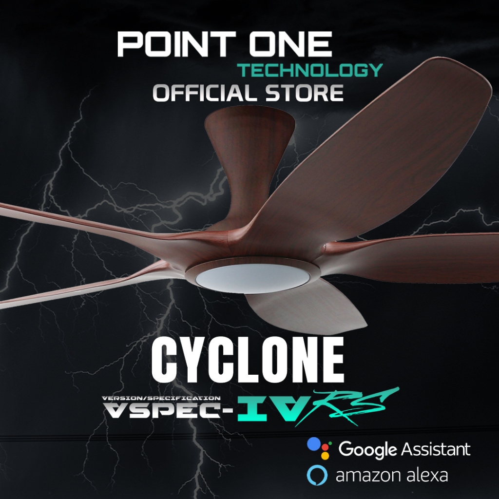 Cyclone VSPEC-IV RS (48"/62") Cherrywood (5 Blades) // Built-in SMART ...