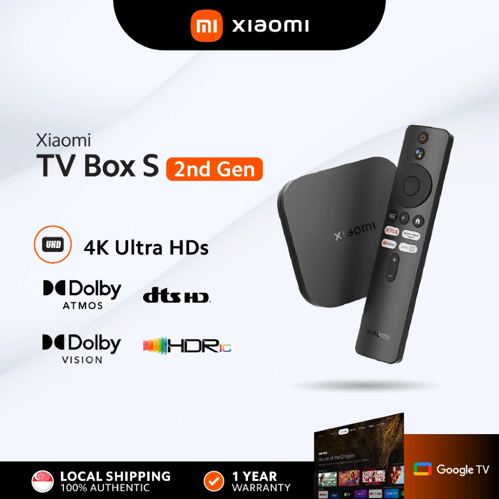 Xiaomi TV Box S 2nd Gen | 4K Ultra HD Streaming | Powerful Processor ...