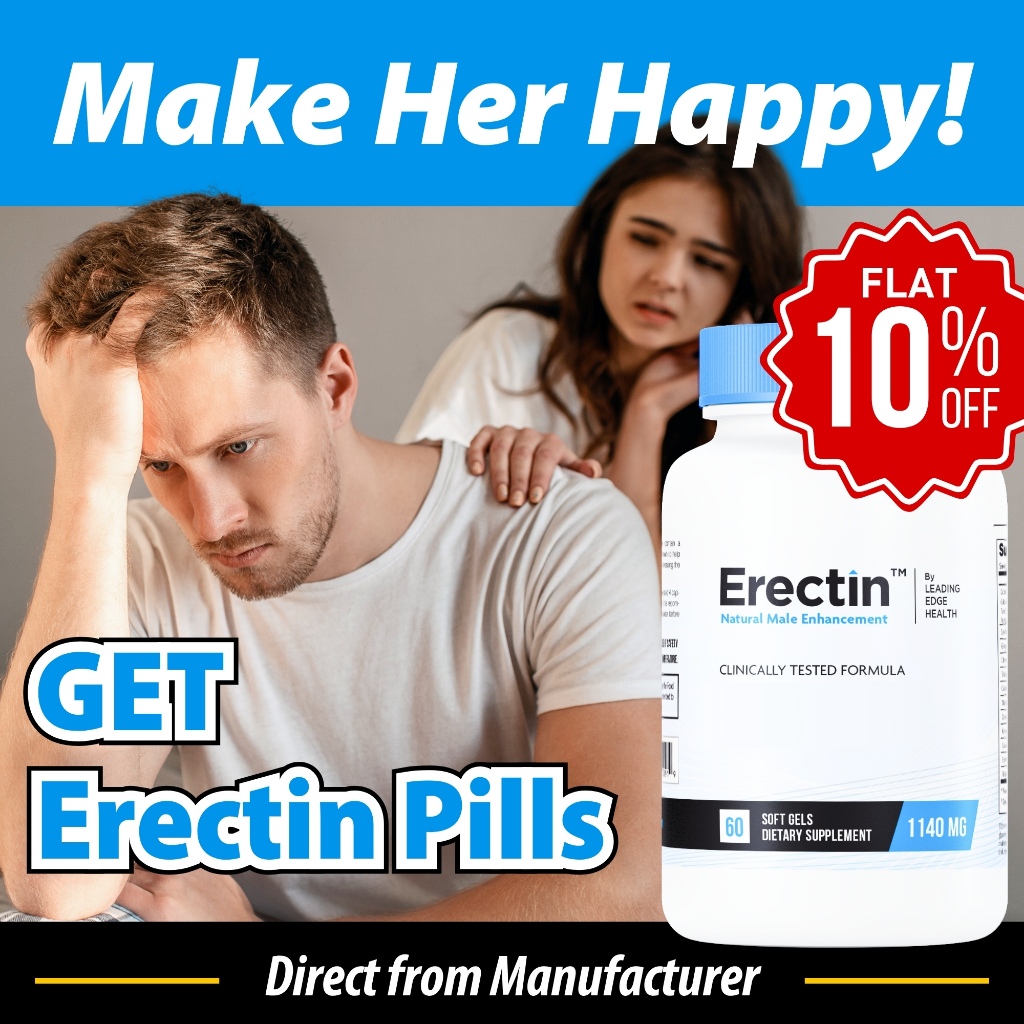 Erectin Natural Men Health Pills, Performance Supplement, Male ...