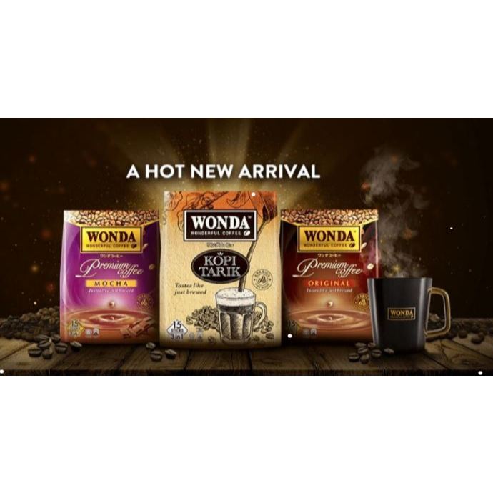 Wonda 3-in-1 15 x 23g Premium Coffee Original / Kopi Tarik / Gold Class ...