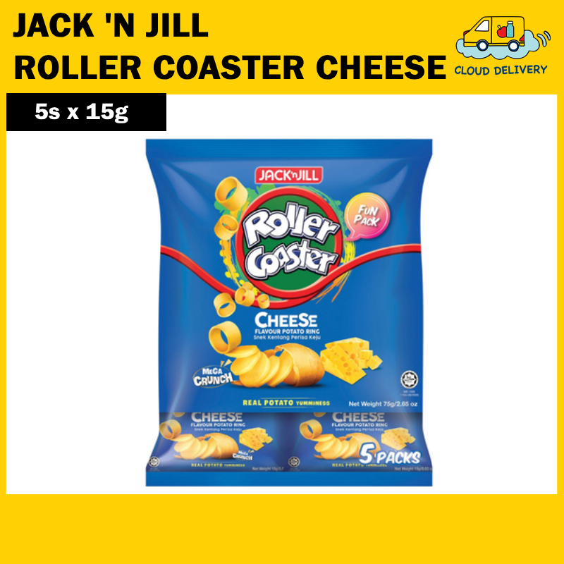 Jack 'N Jill Roller Coaster Cheese Crackers Funpack (5 x 15g) | Shopee ...