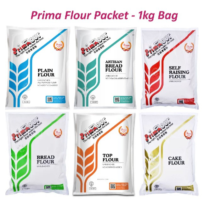Prima Flour 1kg | 百龄麦面粉 1公斤包装 | Tepung Prima 1kg | Shopee Singapore