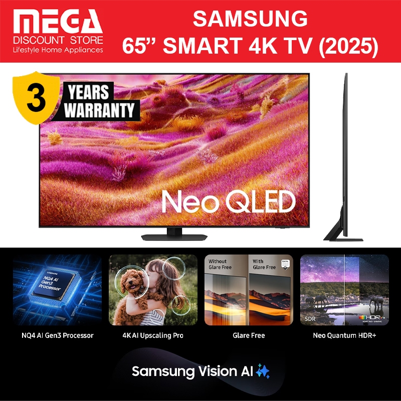 SAMSUNG QA65QN90FAKXXS 65" NEO QLED 4K QN90F SMART TV | Free Wallmount ...