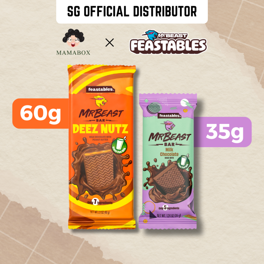 [Clearance Sale] Feastables MrBeast | Milk Chocolate | Deez Nutz | 35g,60g 野兽先生 牛奶巧克力 | Shopee ...