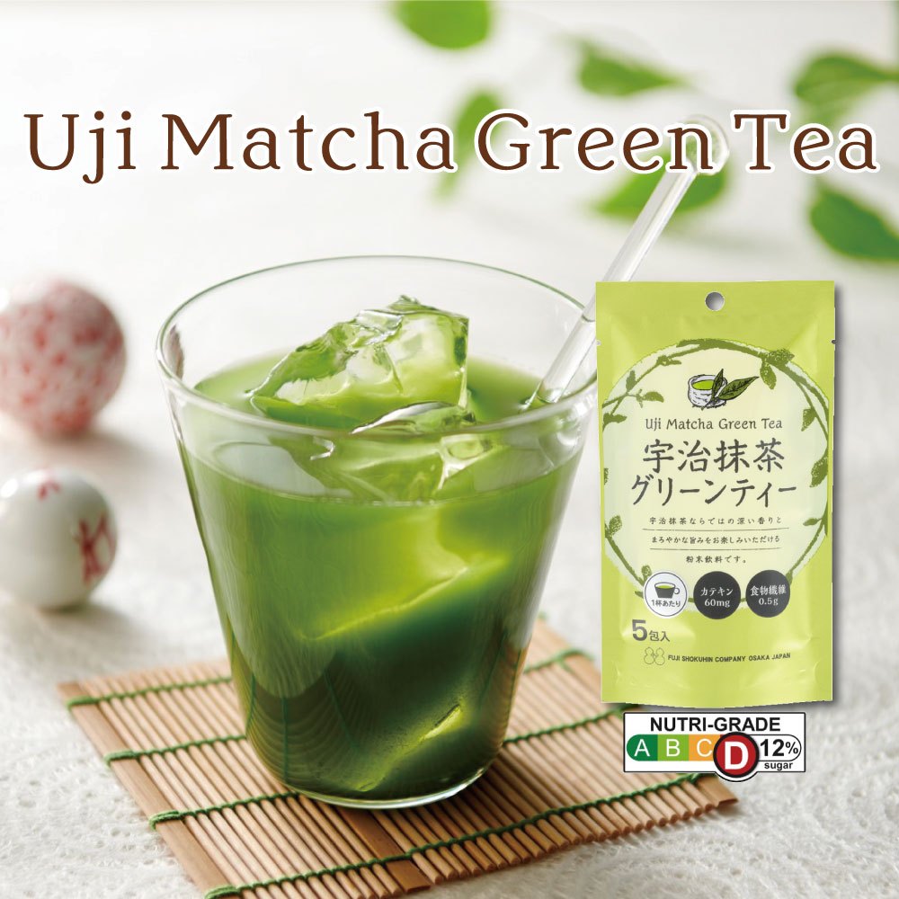Fujishokuhin Uji Matcha Green Tea (13 g×5 sticks), Direct shipment from ...