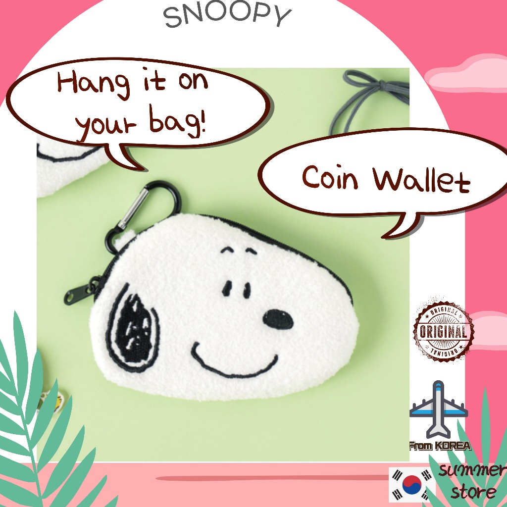 Peanuts Snoopy Card Coin Purse(Hanging,Keyring) | Shopee Singapore