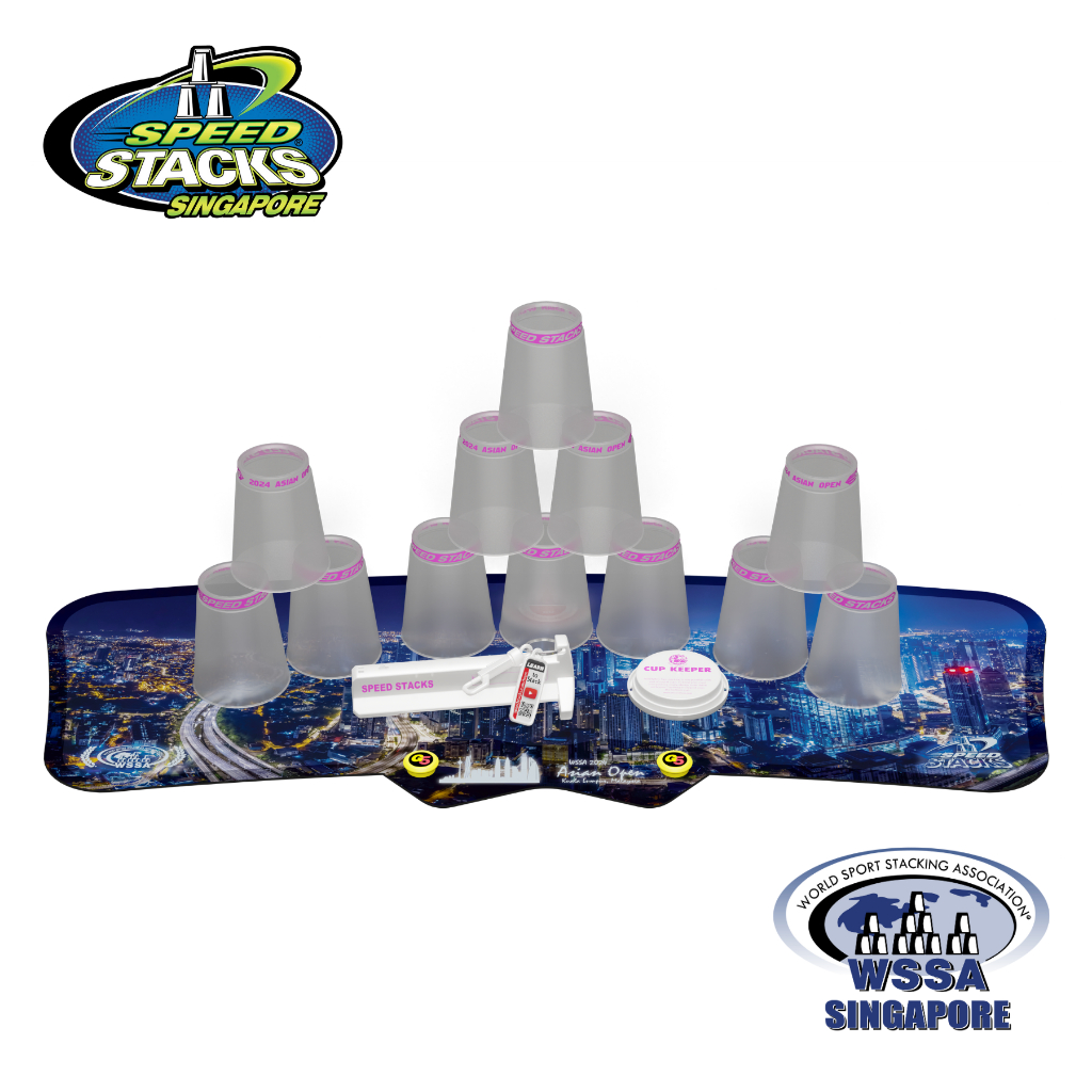 Speed Stacks 2024 Asian Open Commemorative Cups and Mat Bundle | Shopee ...