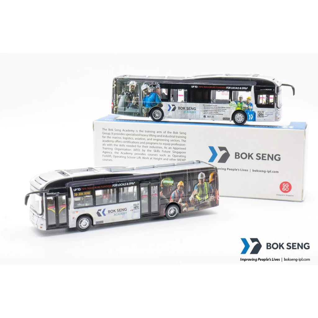 (( READY STOCKS )) 1/110 Arielle SG Diecast Singapore Bus Bok Seng ...