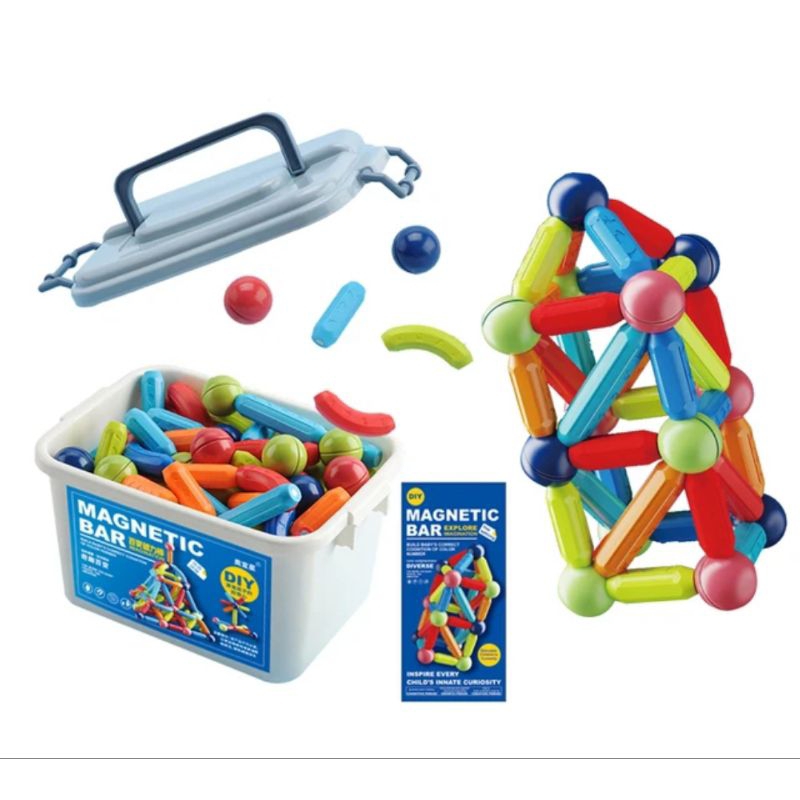 Magnetic Sticks and Balls Stem Educational Building Toys Smart Kid Toy ...