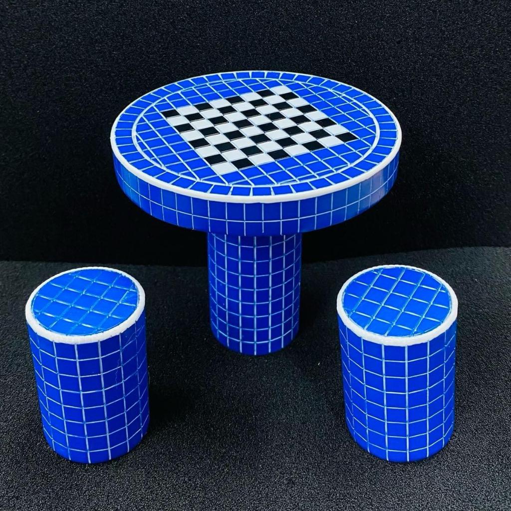 Blue Mosaic SET void deck table 1/10 miniature | Shopee Singapore