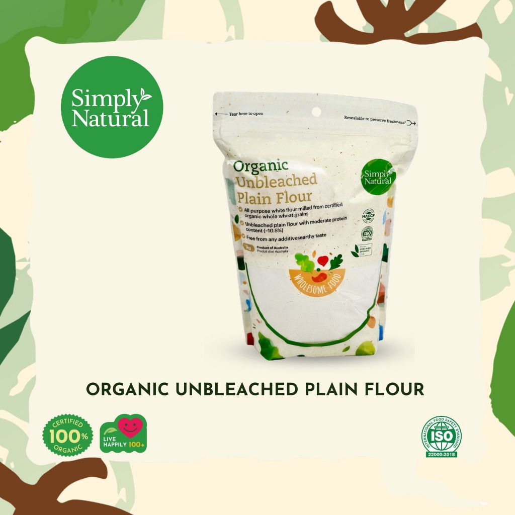 Simply Natural Organic Unbleached Plain Flour 1kg | Shopee Singapore