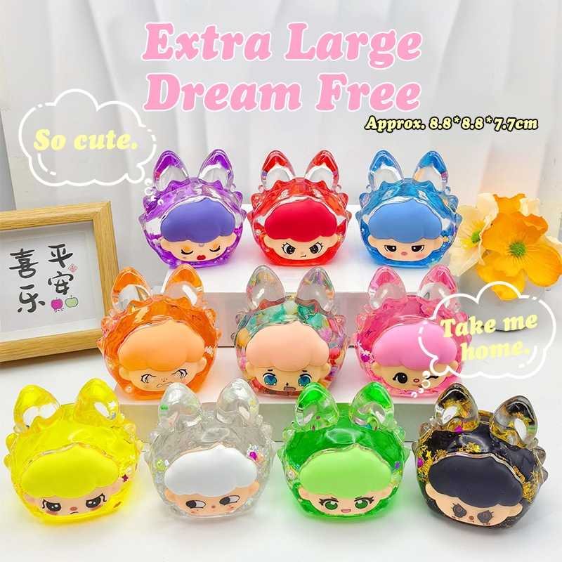 Hot selling blind box large Labubus&Dream Rabbit crystal quicksand ...