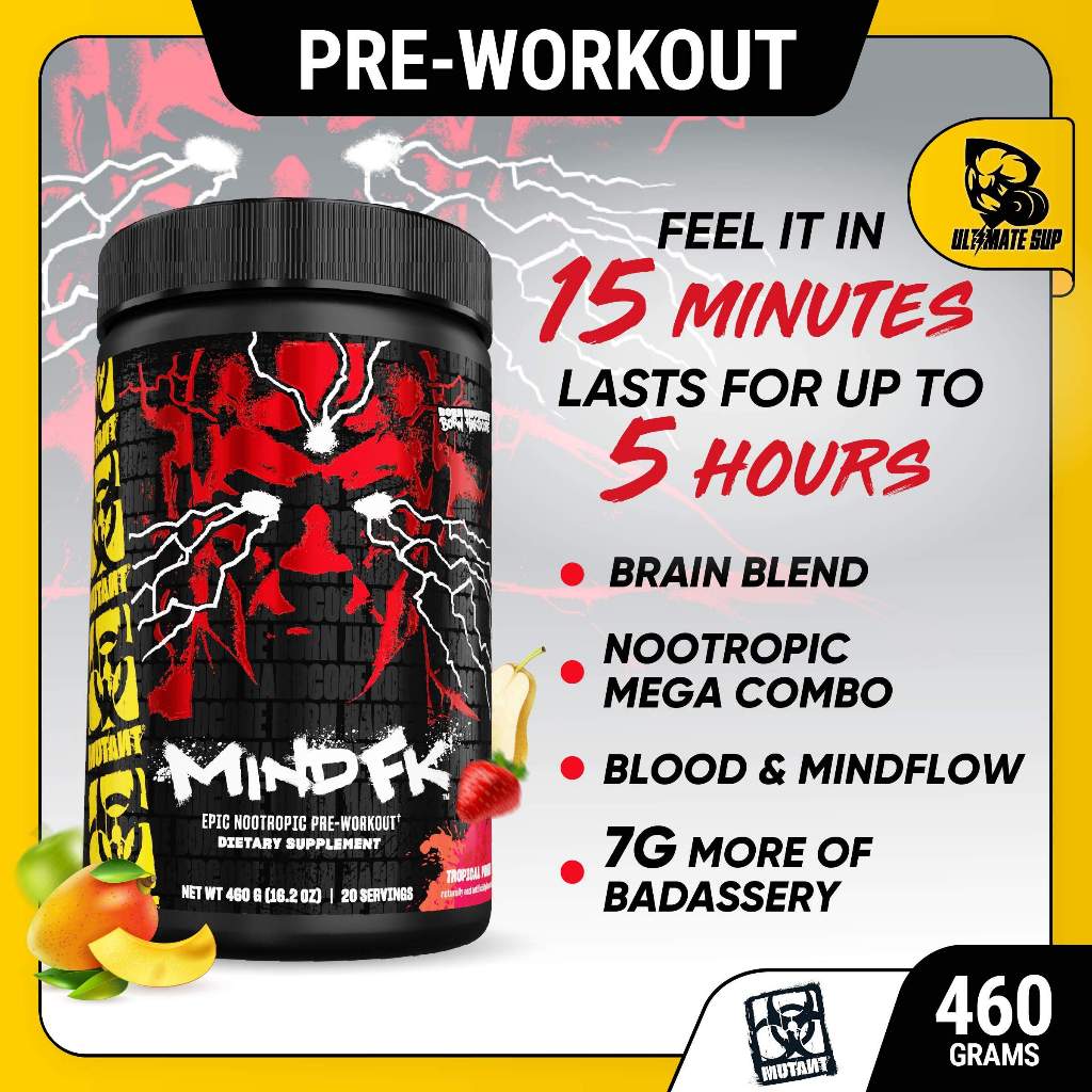 Mutant Mind FK, Epic Nootropic Pre Workout Supplement, Brain Supplement ...