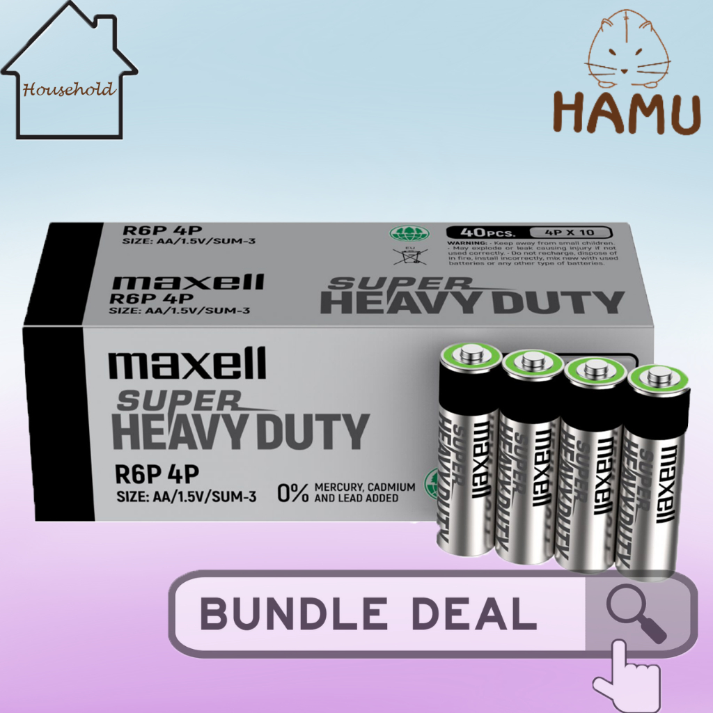 |🐹Bundle Deals🐹| 40pcs Maxell Super Heavy Duty , Super Power Ace AA ...