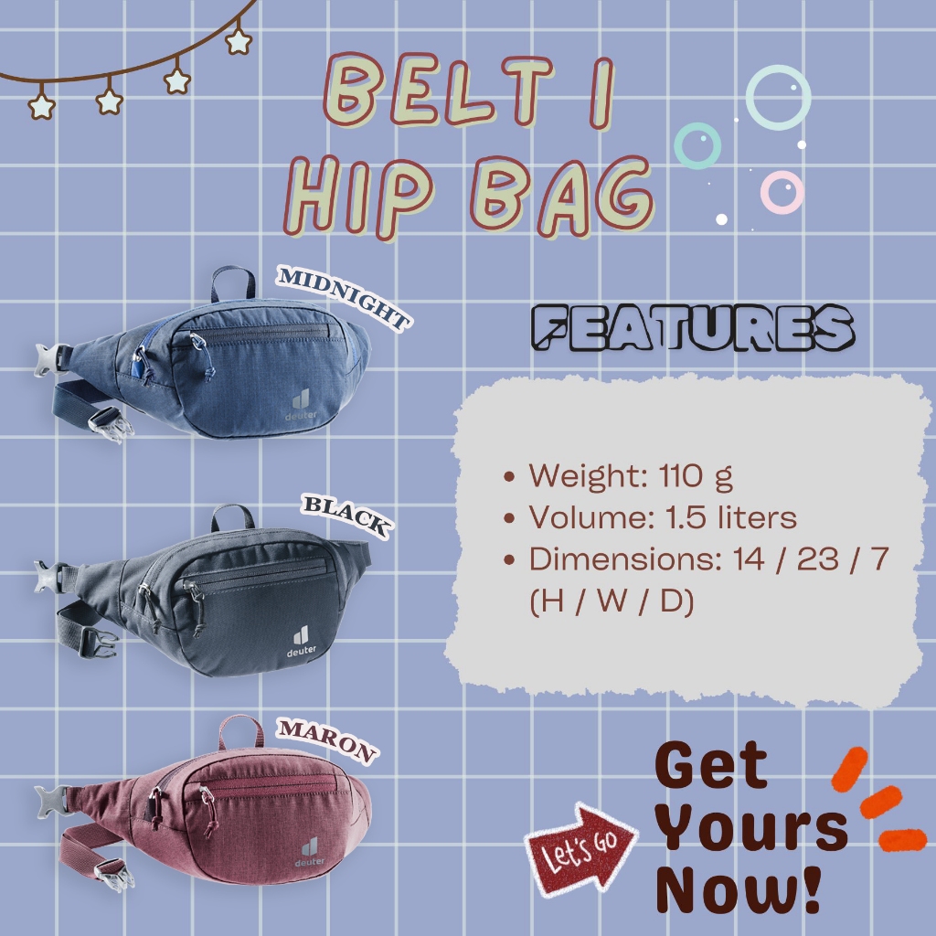 Deuter BELT I HIP BAG | Shopee Singapore