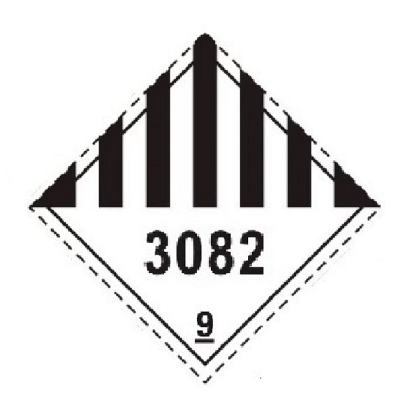 [SG] IATA UN3082 DGR Hazard Class 9 Label 10 x 10cm (50 Pieces ...