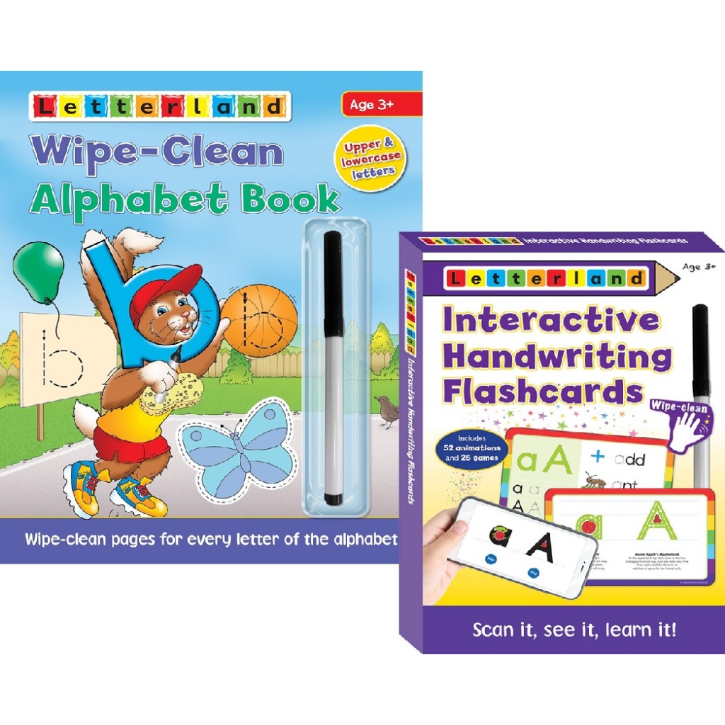 [LETTERLAND] Wipe-Clean Alphabet Book | Flashcards Upper and Lowercase ...