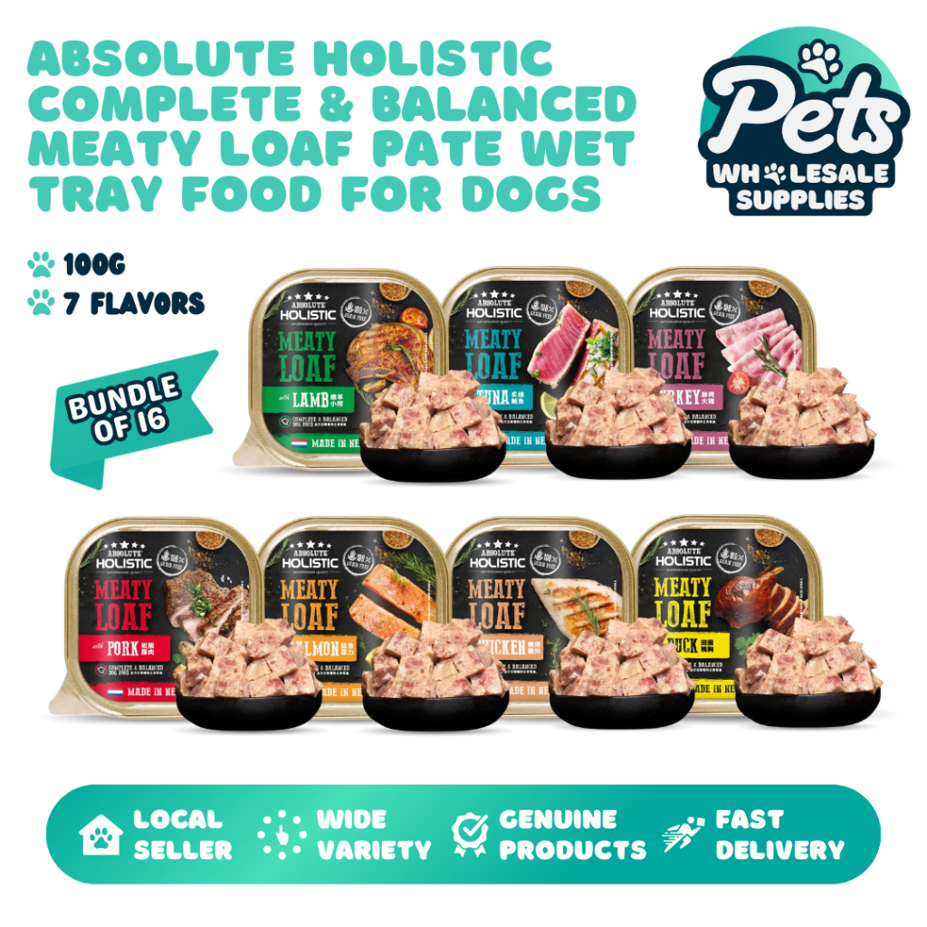 [Bundle of 16] Absolute Holistic Complete & Balanced Meaty Loaf Pate ...