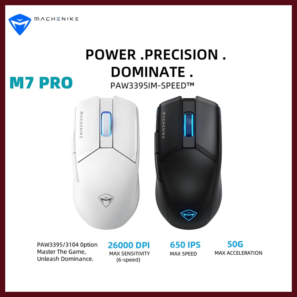 【24h Free ship selangor】Machenike M7 Pro Gaming Mouse USB Wired 2.4GHz ...