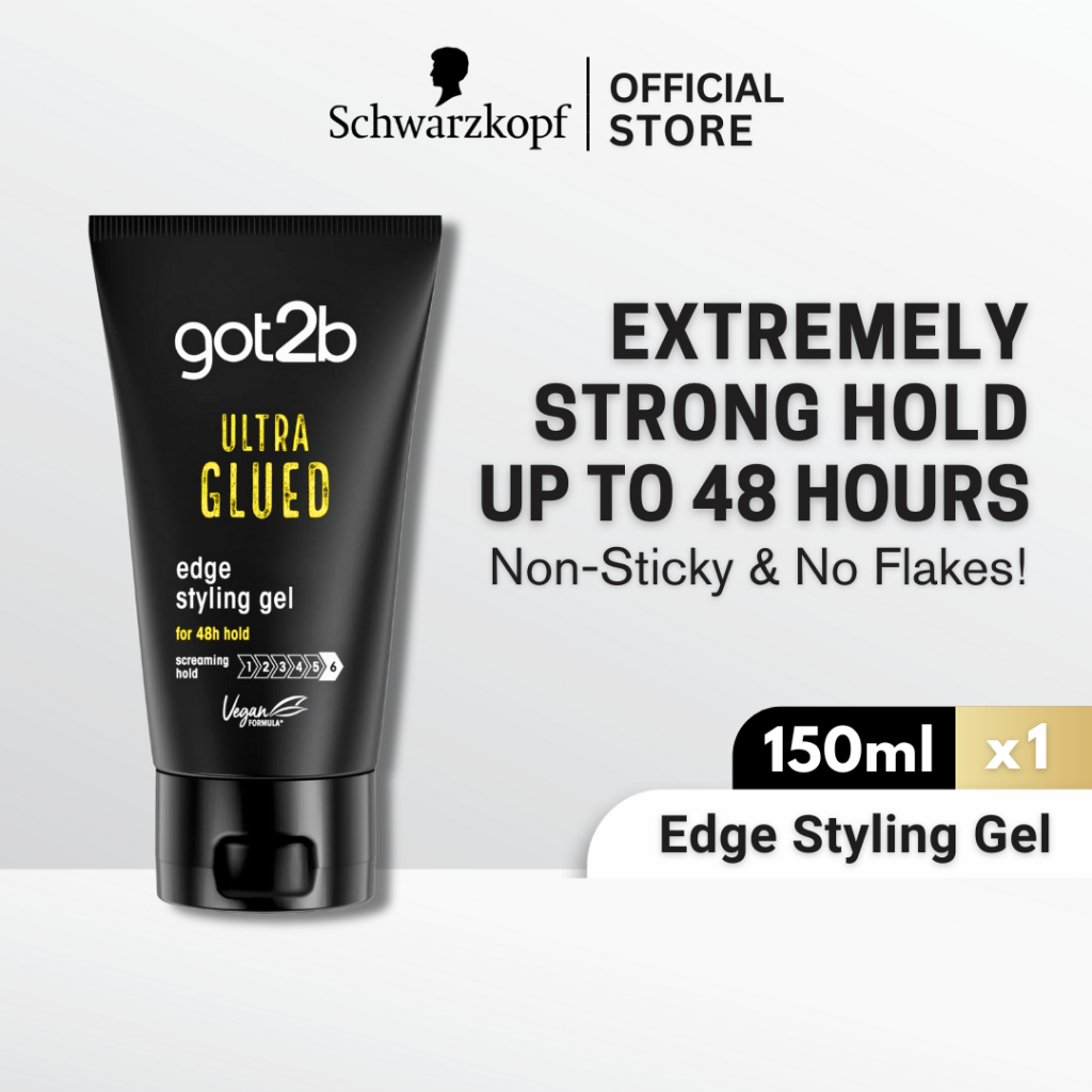 Schwarzkopf got2b Ultra Glued Indestructible Styling Gel 150ml for 48H ...