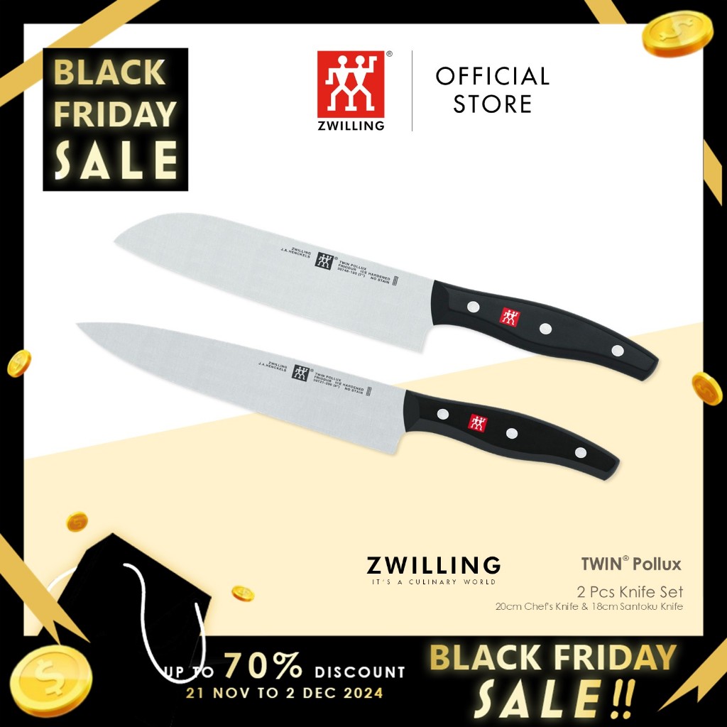 ZWILLING® Twin Pollux 2-pc Knife Set - 20 cm Chef's Knife / 18 cm ...