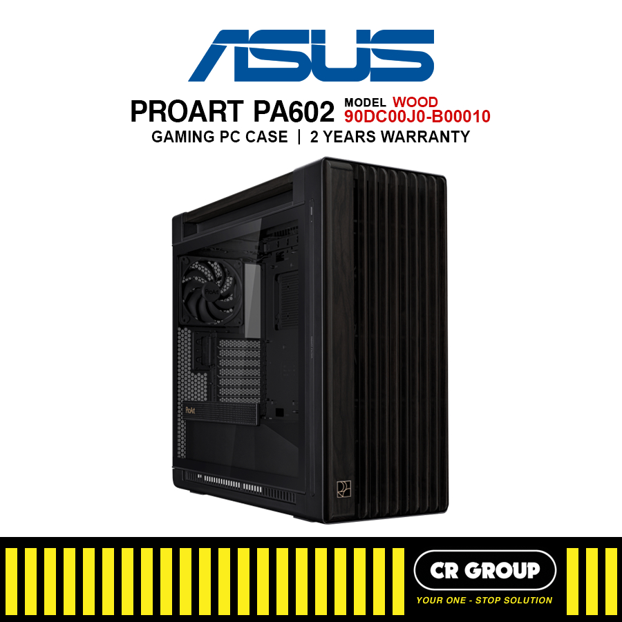 ASUS PROART PA602 Wood Edition ATX Case - Tempered Glass Panel - 200mm ...