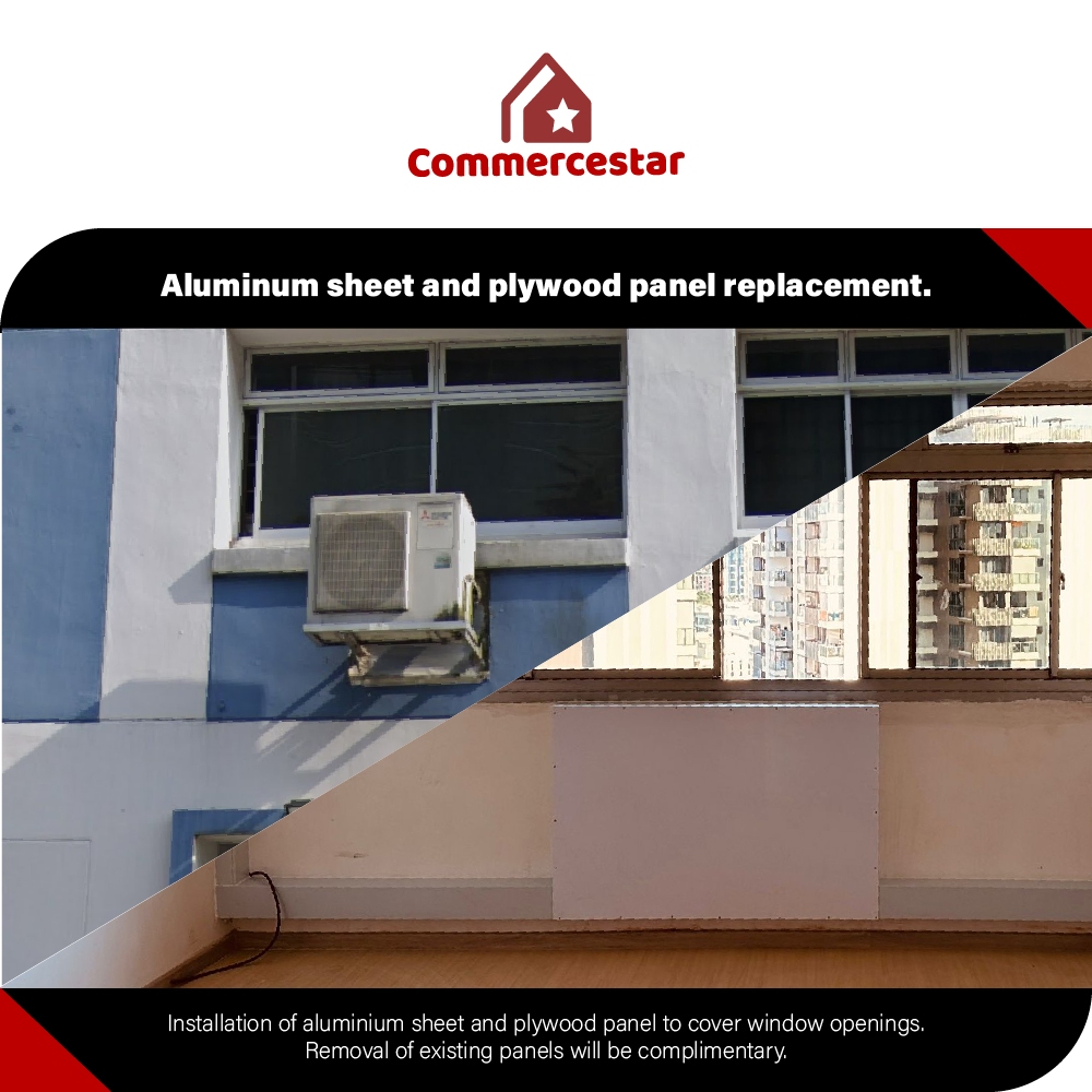 Replacement of Aluminium Sheet and Plywood Box Panel (Window Opening ...