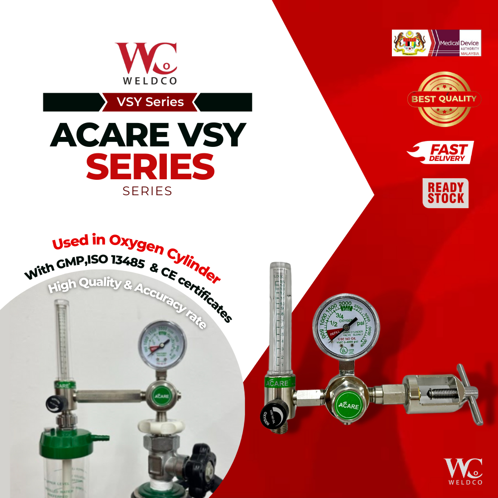 [MDA APPROVED] ACARE VSY Series Medical Oxygen Regulator | Shopee Singapore