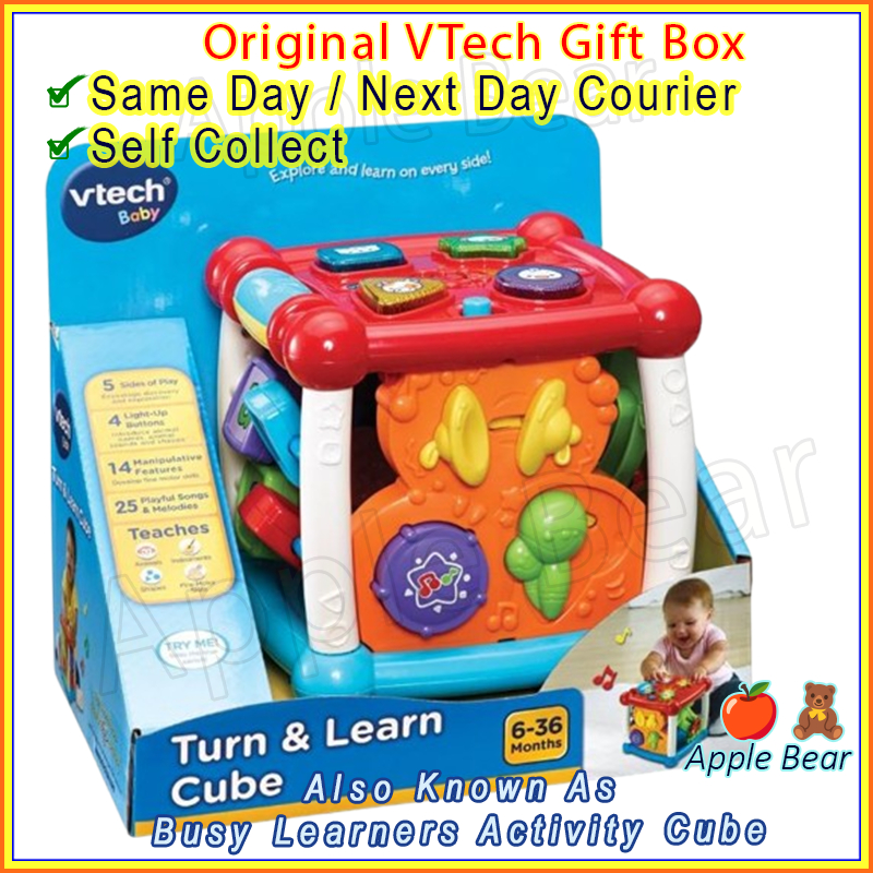 VTech Turn Learn Cube Original Gift Box a.k.a Busy Learners Activity Cube Melody AppleBear Shopee Singapore