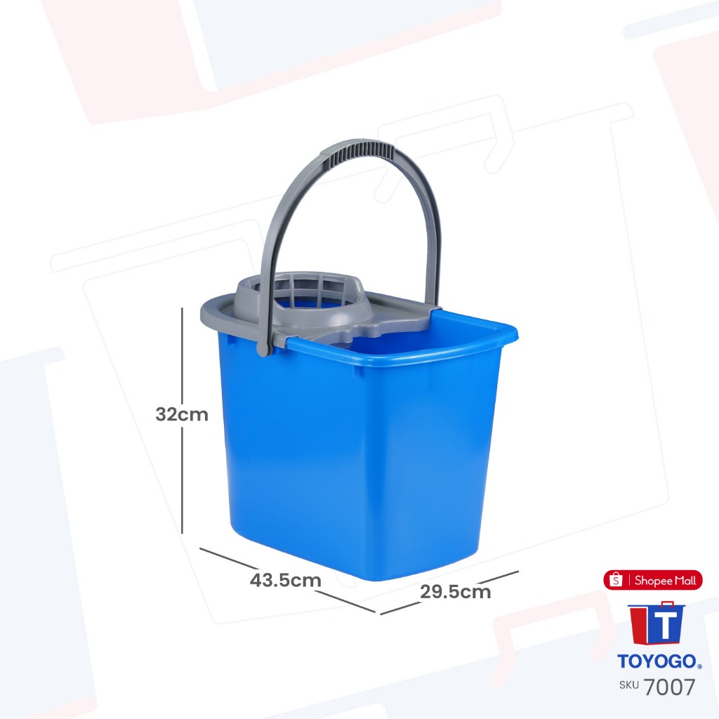 TOYOGO Mop Pail with Wheels – Efficient Floor Cleaning (7007 - 7009 ...