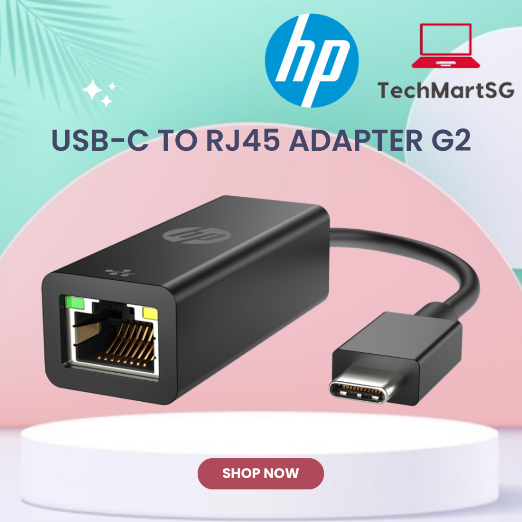 HP USB-C TO RJ45 Adapter G2 (4Z527AA) [TechMartSG] | Shopee Singapore