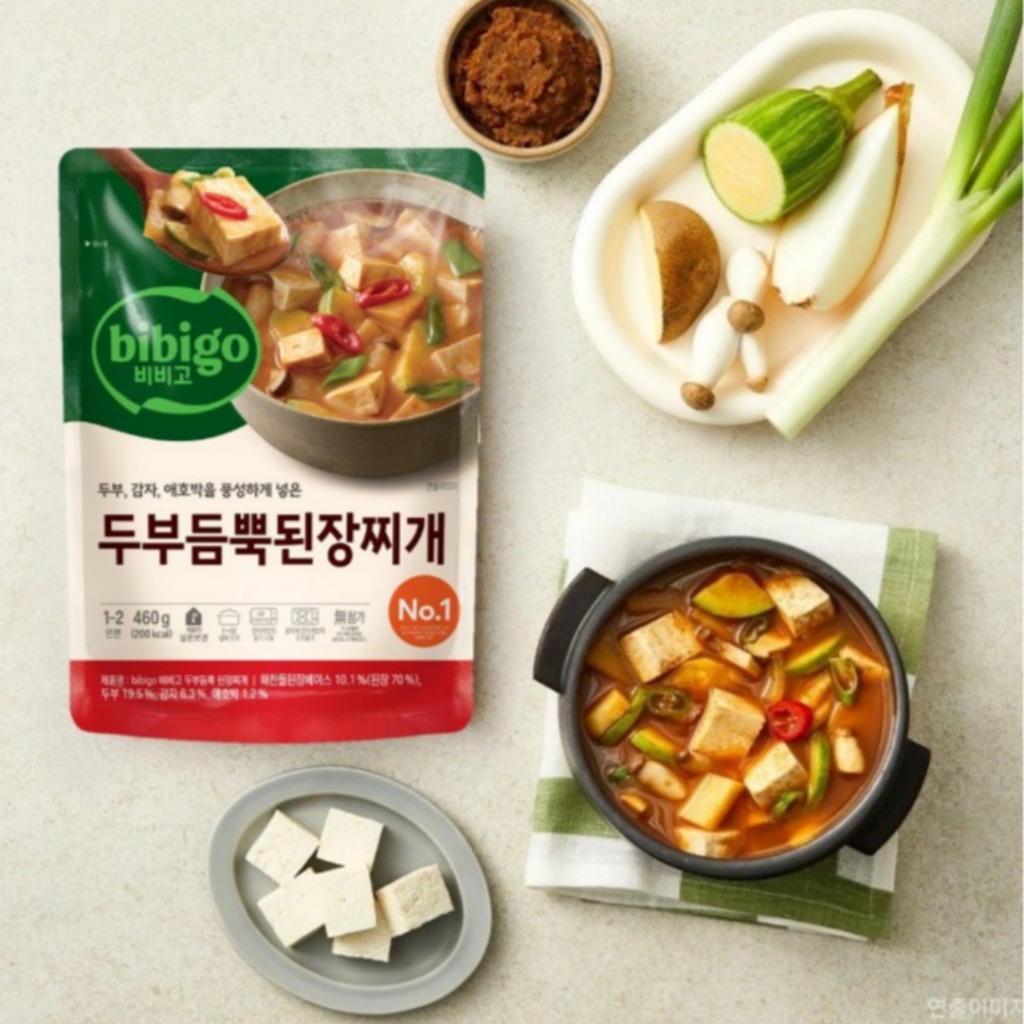 Bibigo Tofu Rich Soybean Paste Stew 2packs korean Doenjang Stew (one ...