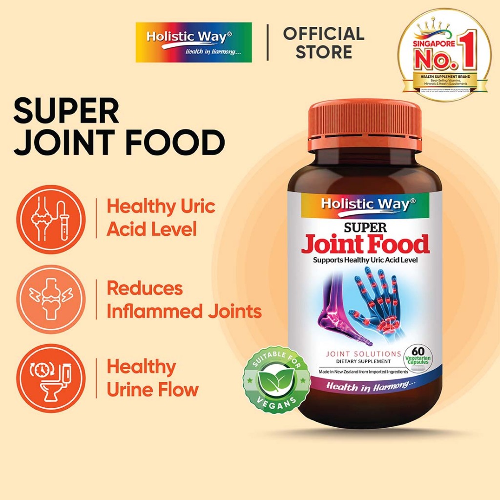 Holistic Way Super Joint Food for Healthy Uric Acid - Vegan (60 ...