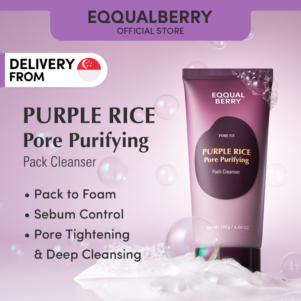[EQQUALBERRY Official] Purple Rice Pore Purifying Pack Cleanser 130g ...