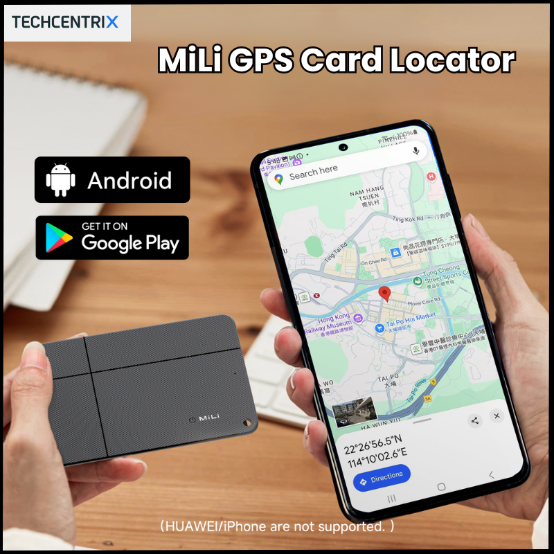 Techcentrix MiLi GPS Card For Android GPS Bluetooth Tracker Anti-Lost ...